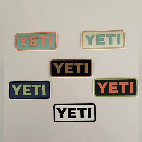 Yeti | Other | New Yeti Sticker Bundle Quantity 6 Stickers Assorted ...